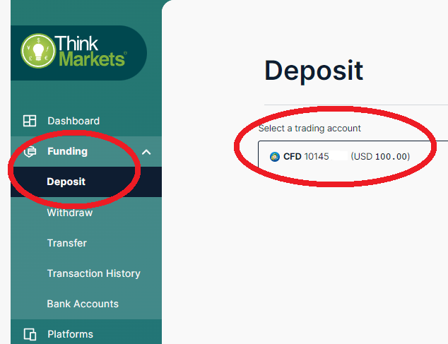 How do I deposit funds? – ThinkMarkets Global